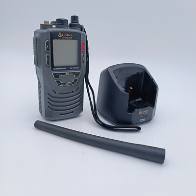 Cobra Marine MR HH325 Marine 6-Watt Submersible VHF Radio w/ Charger HH ...