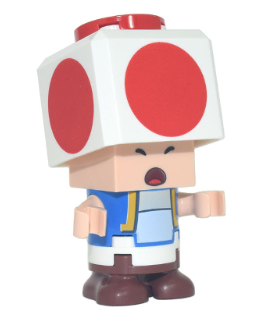 Lego Toad 71401 Scared Super Mario Minifigure | eBay