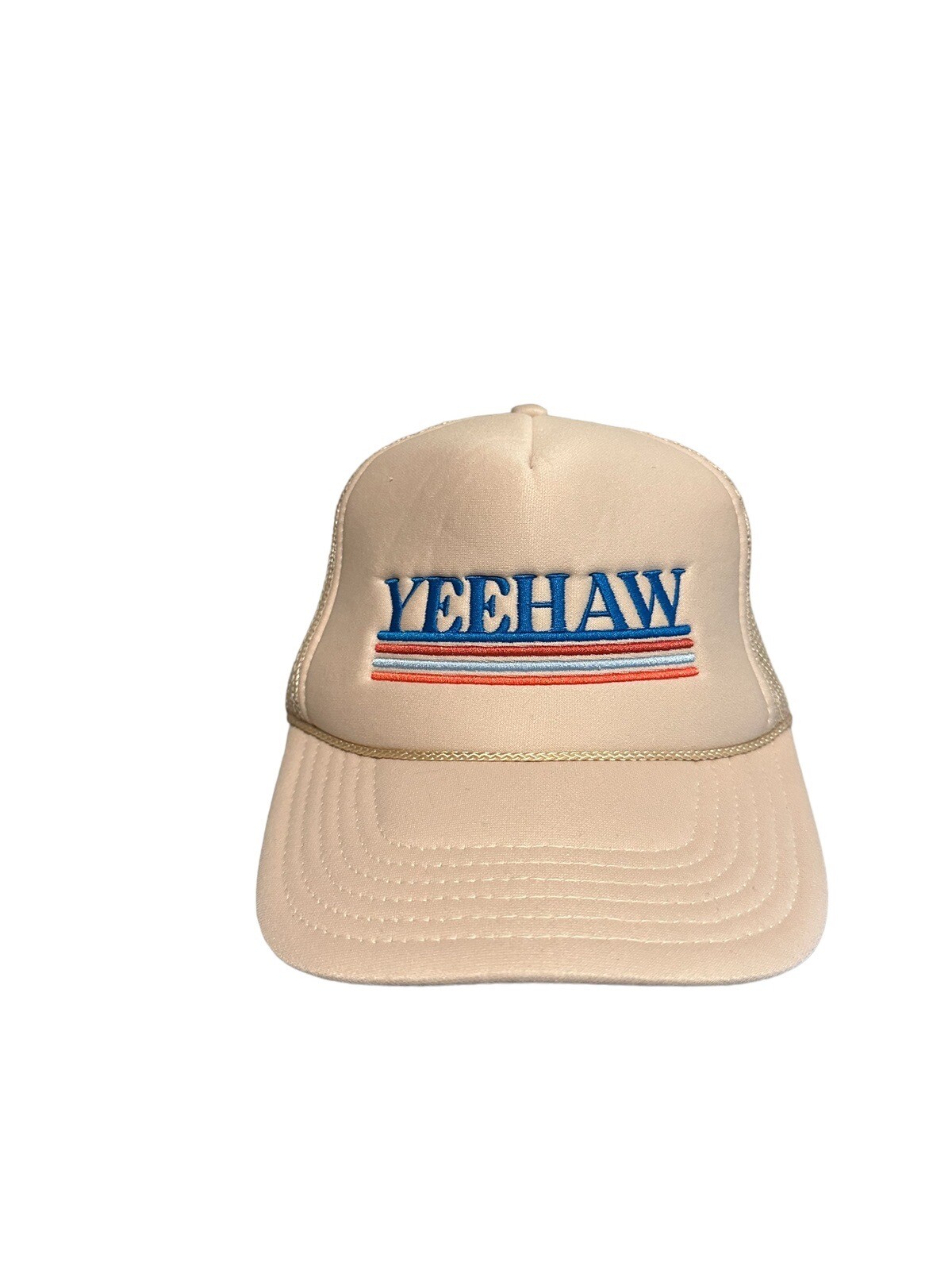 vintage yeehaw embroidered script Rope trucker hat sn… - Gem