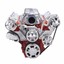 Polished Chevy LS Serpentine Kit Alternator & Power Steering - LS1 LS2 ...