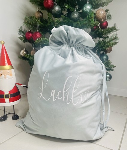 PERSONALISED CHRISTMAS / SANTA SACK / Luxury Velvet Santa Sack BLUE ...