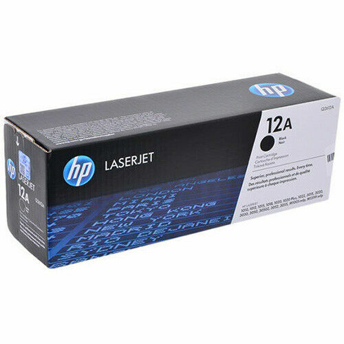 HP LaserJet 12A (Q2612A) Black Original Toner Cartridge - [OPEN BOX BUT ...