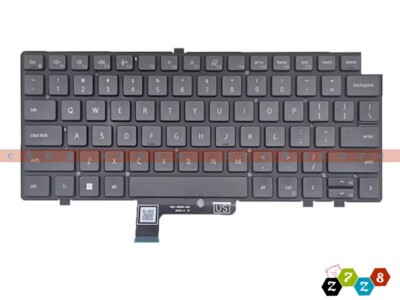 New OEM Dell Latitude 7440 7640 Backlit US English Keyboard - H3DHT ...