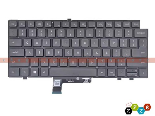 New OEM Dell Latitude 7440 7640 Backlit US English Keyboard - H3DHT ...