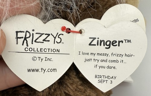 Ty Frizzys “Zinger” the Brown Monster 12” Large Plush Toy 2015 | eBay