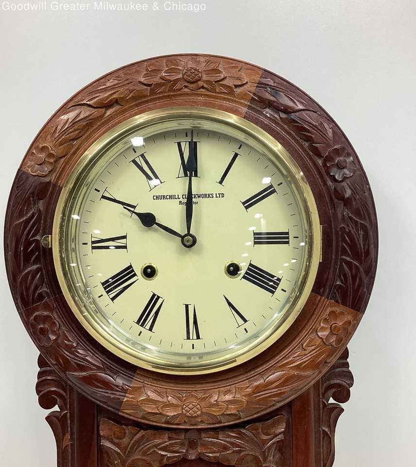 Churchill Clockworks Regulator-Style Wall Clock | eBay