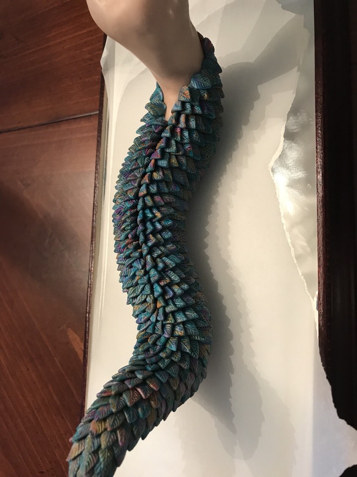 Handmade Polymer Clay Snake Sculpture | eBay