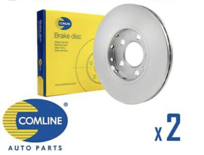 NEW COATED COMLINE FRONT BRAKE DISCS SET BRAKING DISCS PAIR GENUINE ...