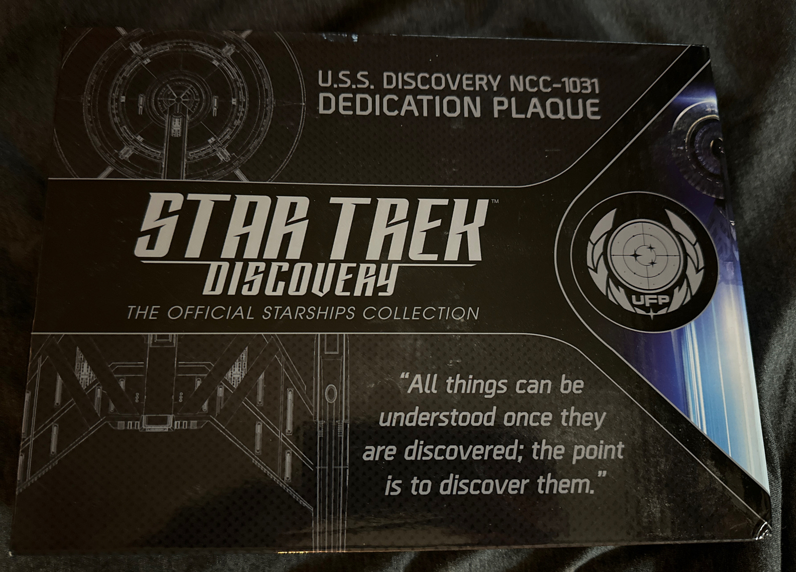 Star Trek USS Discovery NCC-1031 Dedication Plaque Hero Collector - New ...