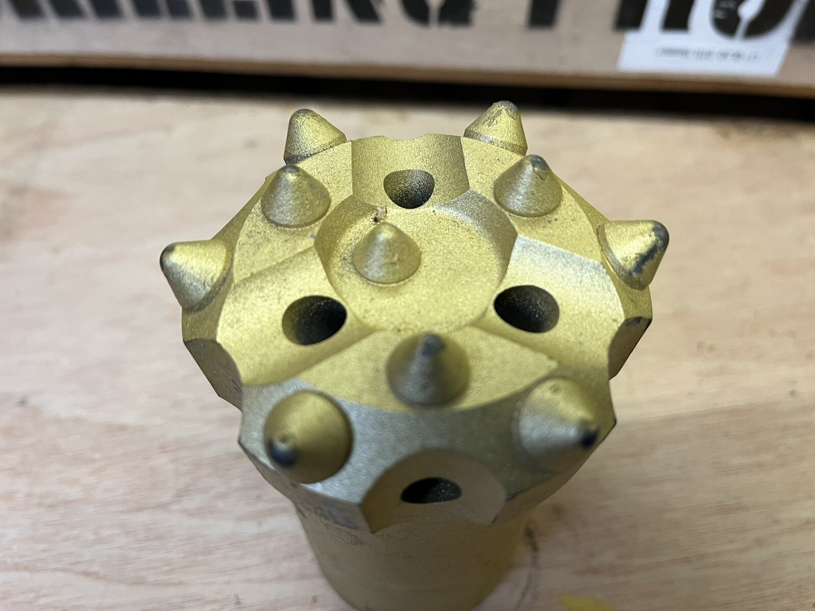 3" 76mm T45 Drop Center face bit 3 port conical inserts Sandvik 7515 ...