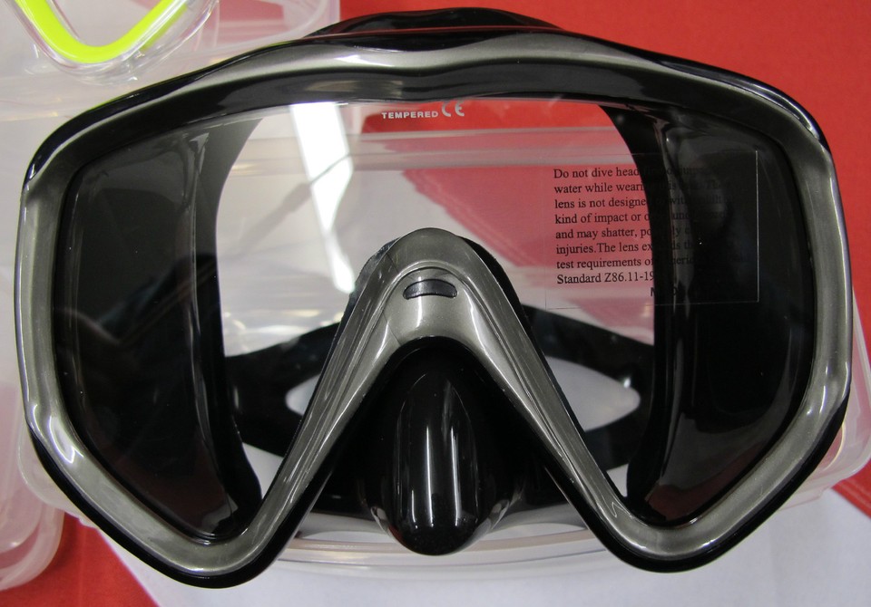 Scuba Max Mask scuba diving equipment snorkel gear ABACO bigger face ...