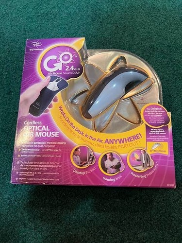 Gyration GC1005M 2-Tone 6 Buttons 1 x Wheel USB RF Wireless Optical Air ...