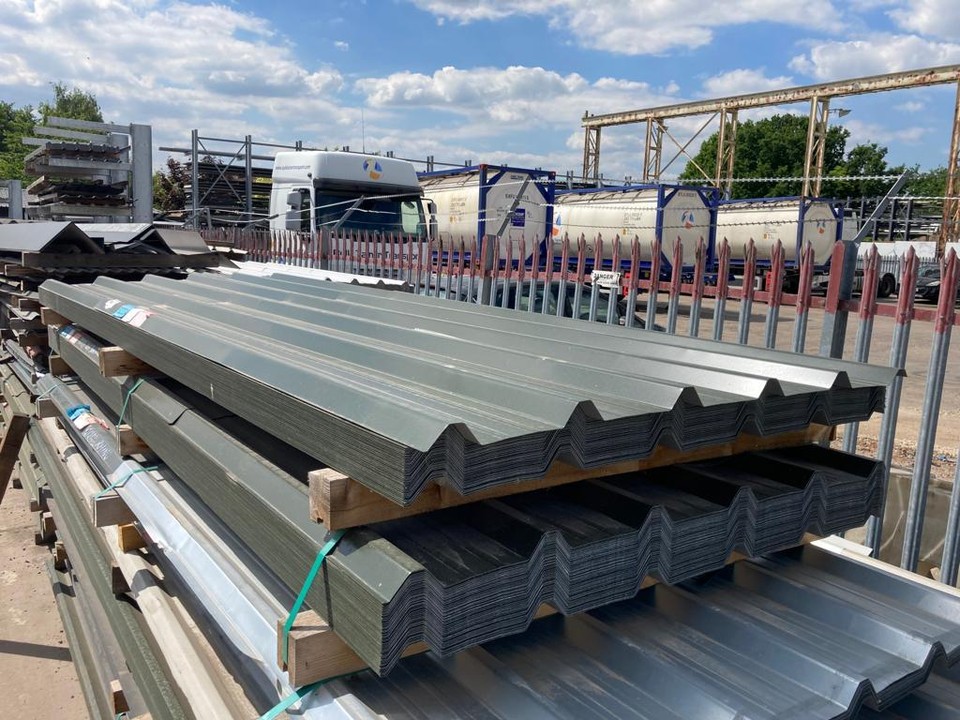 Box Profile Steel Roofing Sheets Juniper Green Pack 25 x 10ft Metal ...