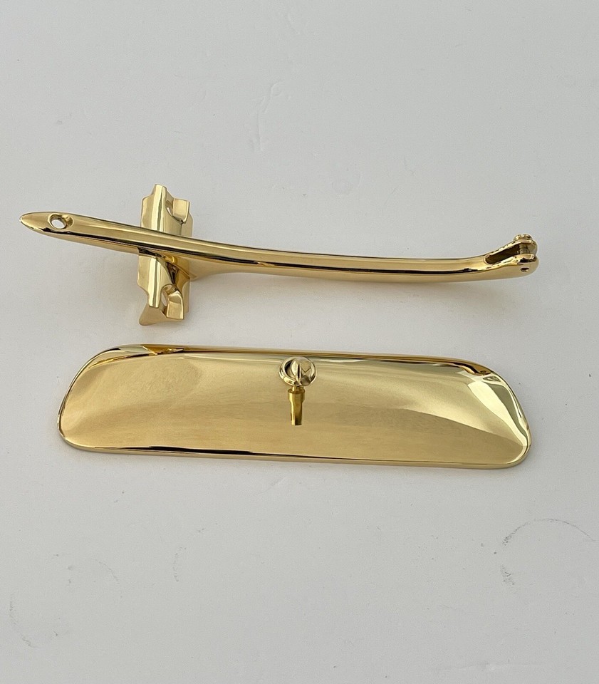 1961-1964 Impala 24k Gold Plated Hardtop Rear View Mirror And Bracket ...