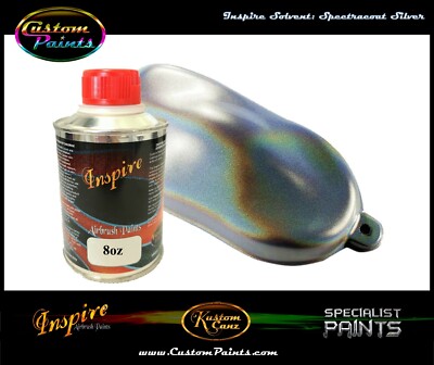 INSPIRE SPECTRACOAT SILVER 8oz AIRBRUSH, CUSTOM PAINT, SPECTRAFLAIR ...