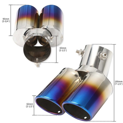 Car Tail Exhaust Pipe Silencer Frame Cover Muffler Modification For ...