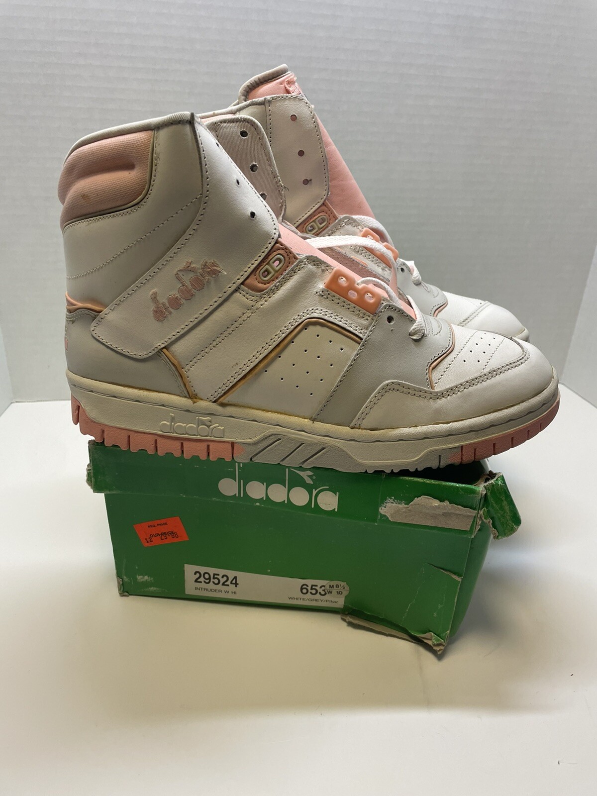 vintage diadora hi top shoes new with box Woman 10 Mens 8.5 | eBay