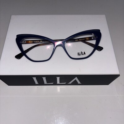 ILLA EYEGLASSES FRAMES ONLY/ MADE IN ITALY ELISABETTA BLUE 54/15/135 W ...