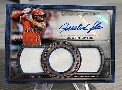 Justin Upton 2019 Topps Museum Collection Swatches Triple Relic ...