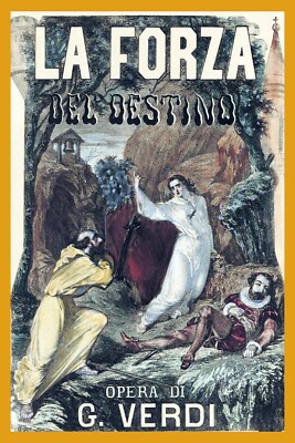 12687.Decor Poster.Home room vintage wall design.La Forza Opera di ...