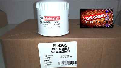 case of 12 fleet bulk pack Motorcraft Ford fl820s oil filter genuine ...