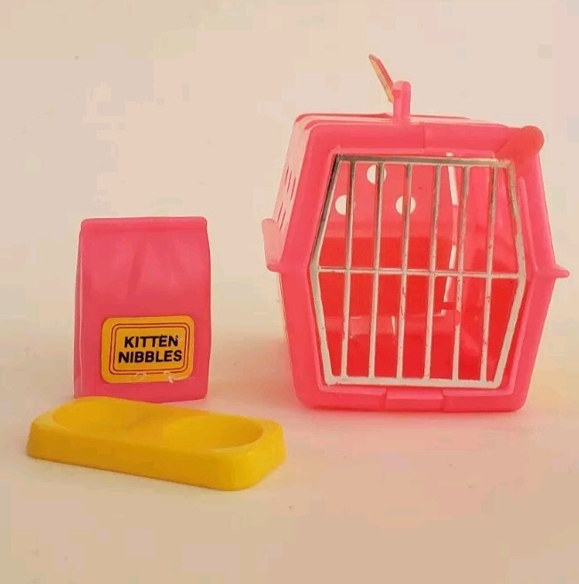 Vintage FLUFFY BARBIE Pet CAT Kitten & Accessories 1982 Mattel FLUFF | eBay