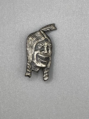 Vintage Antique Indian Motorcycle Pin Laughing Indian Teens, 20's 7/8 ...