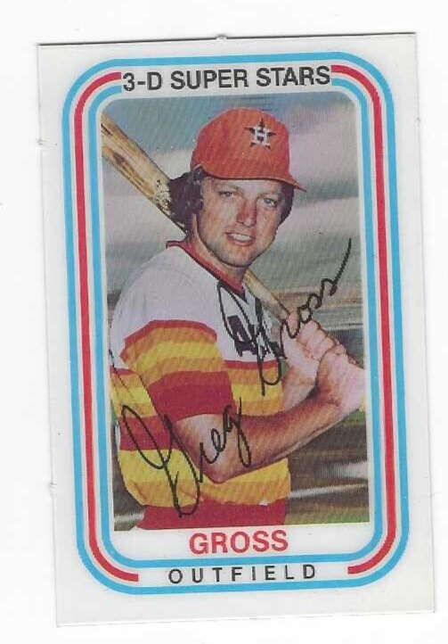 1976 KELLOGG'S 3-D SUPER STARS GREG GROSS #56 HOUSTON ASTROS | eBay