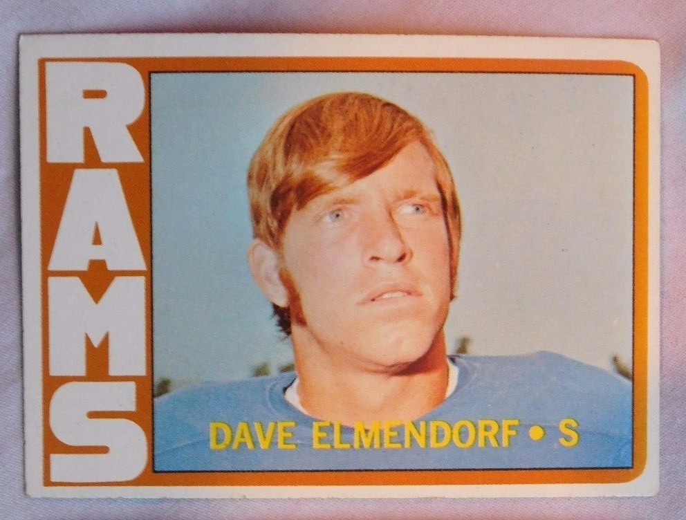 1972 Topps Dave Elmendorf Los Angeles Rams #109 Football Card nm-mt | eBay