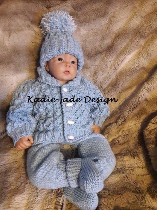 Baby Knitting Pattern #108 - To make a Boys 4 piece Set 3-6m Baby | eBay UK