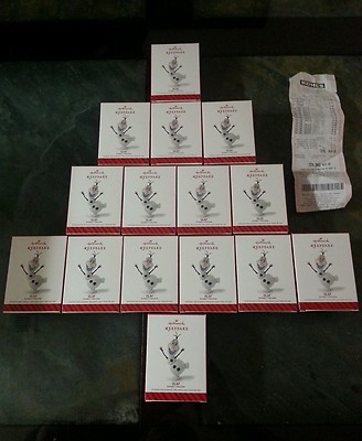 Disney Frozen Olaf Hallmark Keepsake Ornament rare sold out receipt | eBay