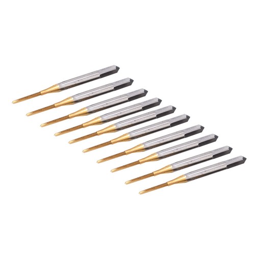 10Pcs Tap High Speed Steel With Coating Coarse Thread Hand Tool ...