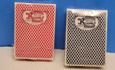 2 DECKS RIVERSIDE RESORT HOTEL CASINO LAUGHLIN NV PLAYING CARDS BEE - U ...