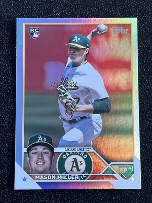 2023 Topps Update ⚾️ Mason Miller Rookie Rainbow Foil #US15 Oakland ...