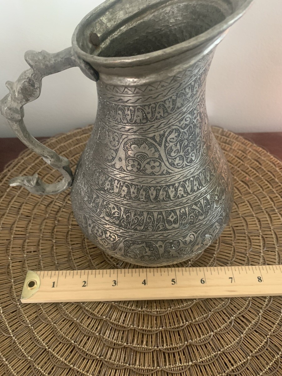 Old Copper Water Vessels Arabic 19th Century Middle Eastern Persian