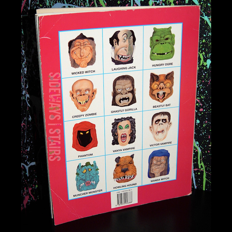 1993 CREEPY MASKS BOOK vintage Halloween punch-out mask zombie witch ...