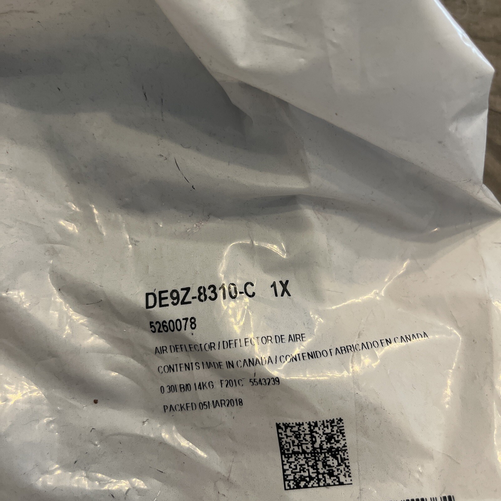 Ford DE9Z-8310-C Deflector - Air 2013-2019 Lincoln MKT | eBay