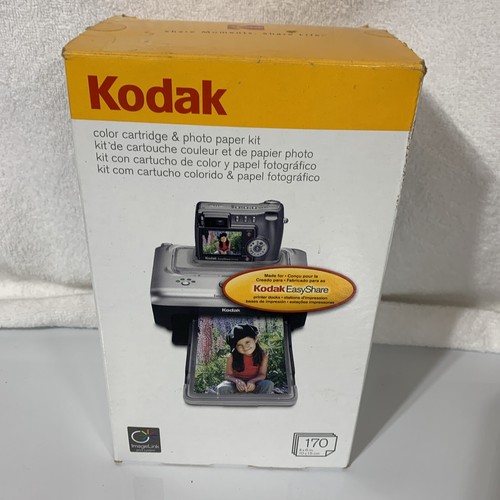 Kodak PH-170 Color Cartridge & Photo Paper Kit - 170 sheets 4x6" - Open ...