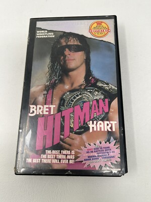 WWF - Bret "Hitman" Hart (VHS, 1994) Coliseum Video RARE includes hard ...