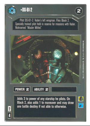 SWCCG: DS-61-2 [White Border] [Ungraded] Premiere SW White Border Star ...