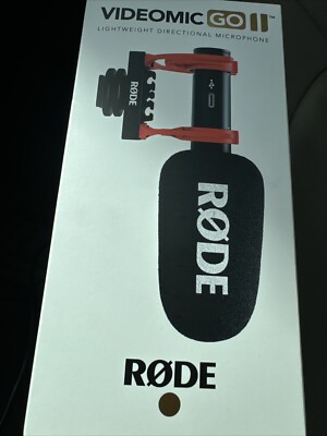 Rode VideoMic GO II Ultracompact Analog/USB Camera - Black/Red ...