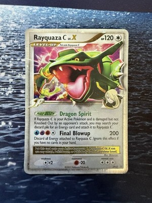 Rayquaza C Lv. X DP47 Diamond and Pearl Promo Holo Rare Pokémon Card 🐉 ...