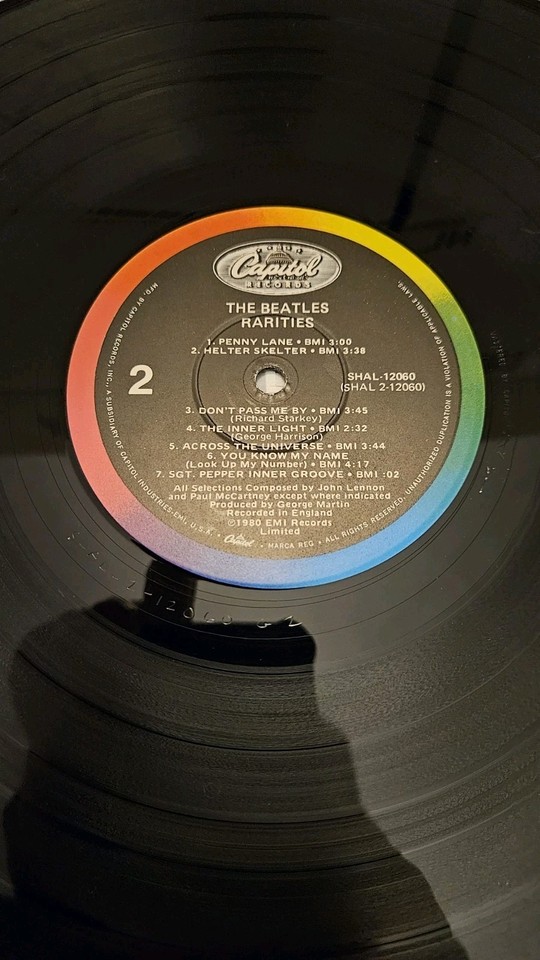 THE BEATLES~RARITIES~Butcher Inner Gatefold Album Cover CAPITOL | eBay