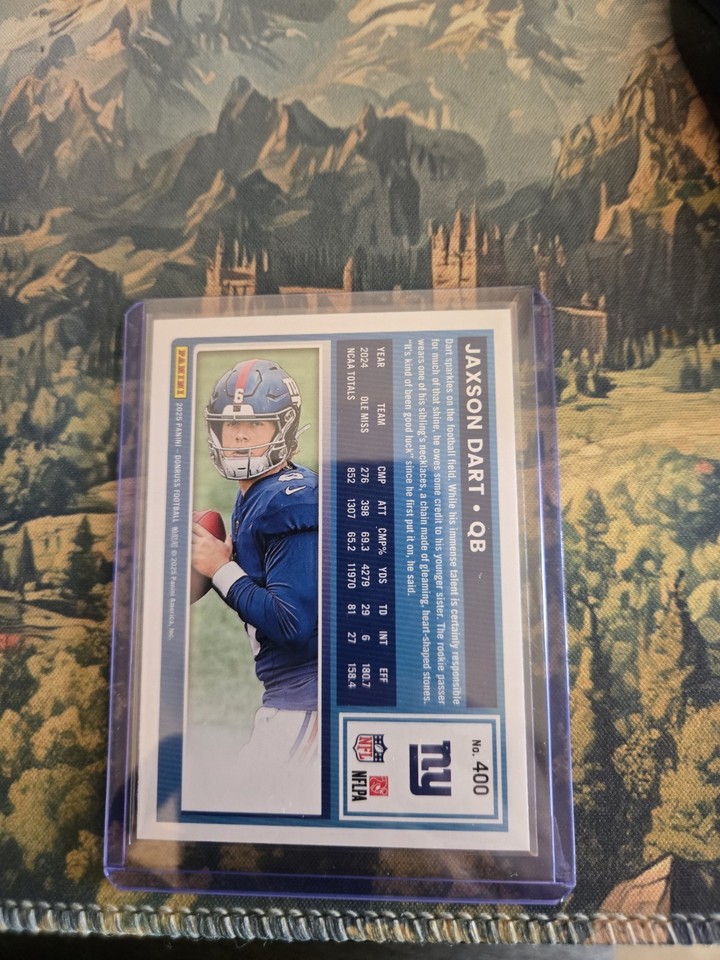 2025 Panini Donruss - Rated Rookie Jaxson Dart #400 Press Proof Yellow ...