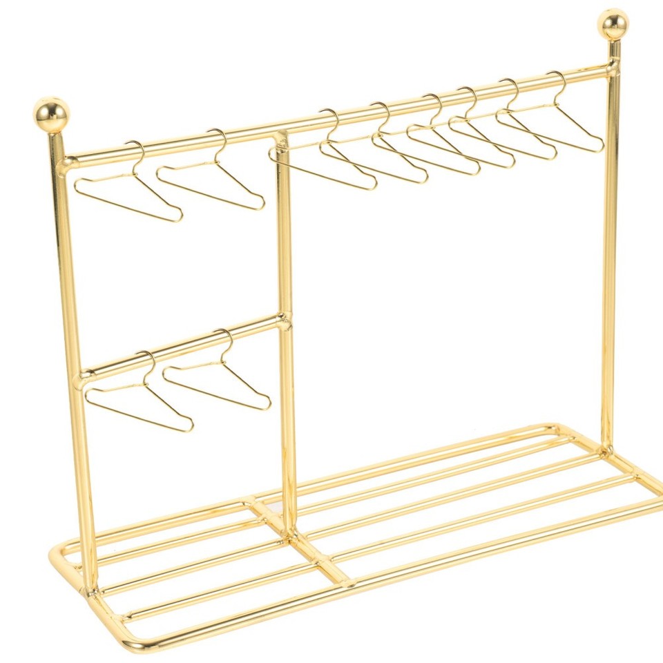 Mini Metal Clothes Rack Hanger for Mini House and Office Decoration ...