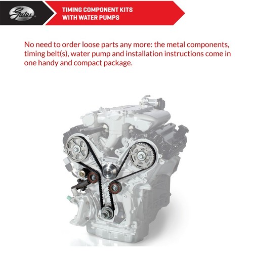 Timing Belt Kit & Water Pump For Volvo S40 2.4L 544,D5,D5244T13,D5244T8 ...