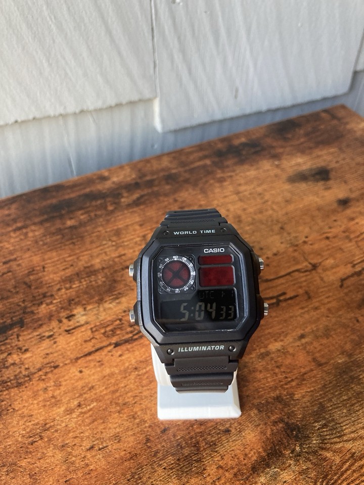 Custom Casio X-men Half Negative Display Watch | eBay