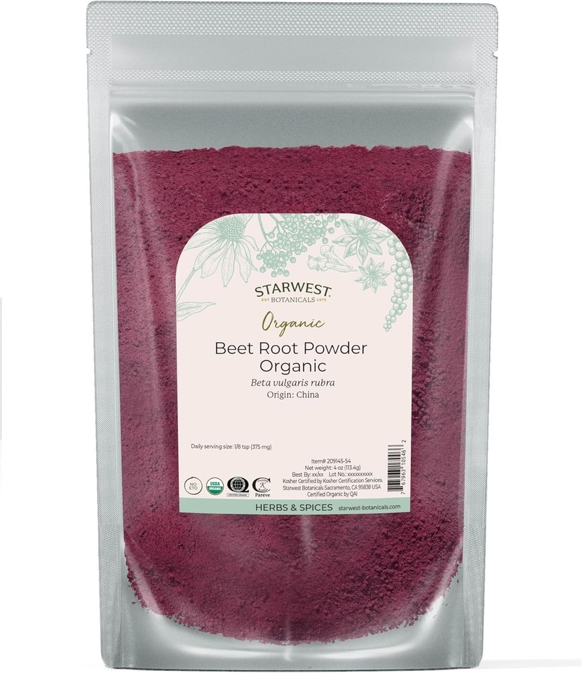 Organic Beet Root Powder for Men & Women - Use for Juice, Smoothies ...
