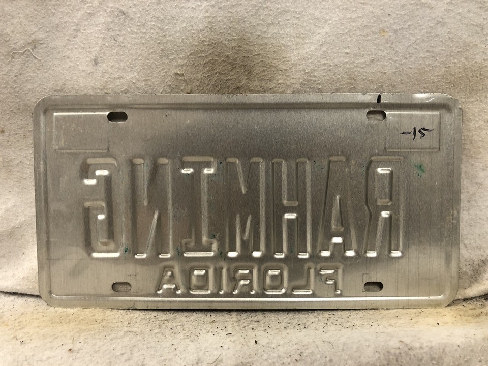 1996 Florida Vanity License Plate “RAHMING” | eBay