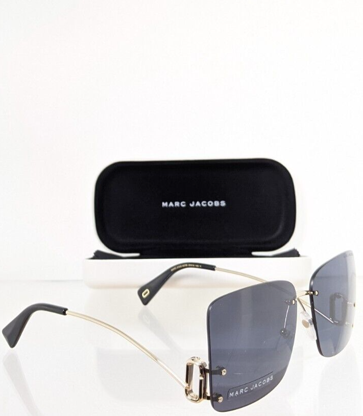 Brand New Authentic Marc Jacobs 372/S 807IR Gold Frame Grey Lenses 372 ...